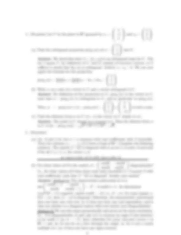 Solution to Final Exam - Introduction to Linear Algebra | MATH 235 | Exams Linear Algebra | Docsity