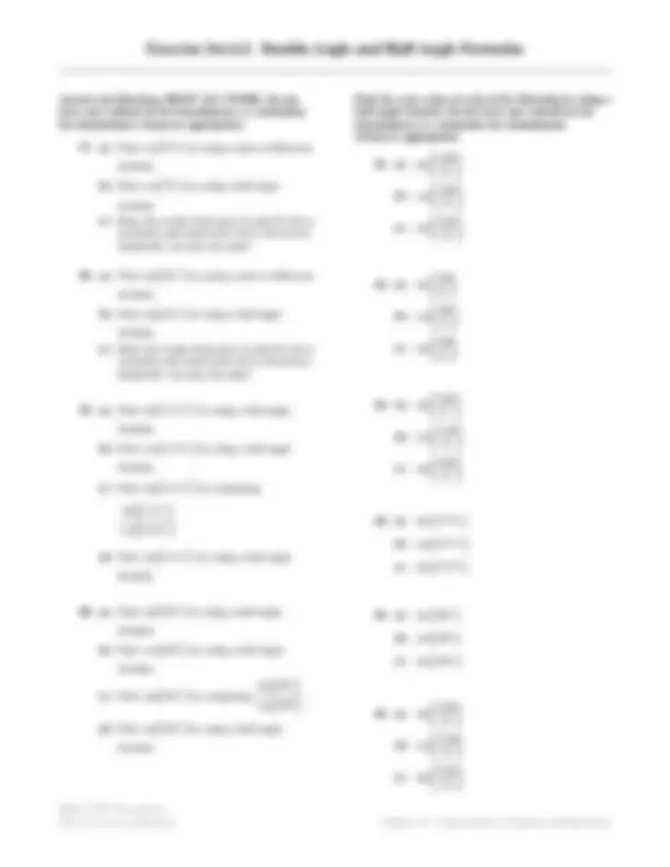 56 Questions on Double-Angle and Half-Angle Formula - Precalculus ...
