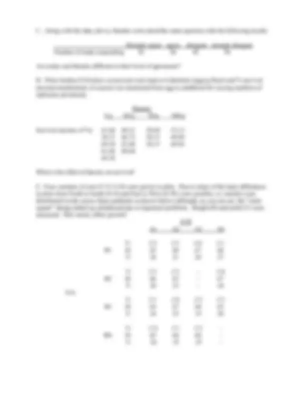 Practice Problems for Final Examination - Biostatistics Lab | BIO 710 | Exams Biostatistics ...