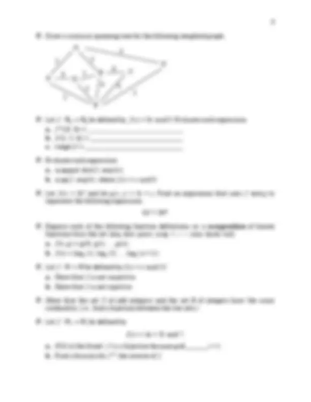 Sample Exam Questions for Discrete Structures for Engineering | CS 340 ...