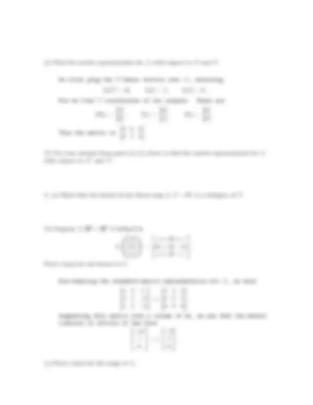 Linear Algebra I Exam Dec 2004: Eigenvalues, Eigenspaces, Isomorphisms, Orthogonal Vectors ...