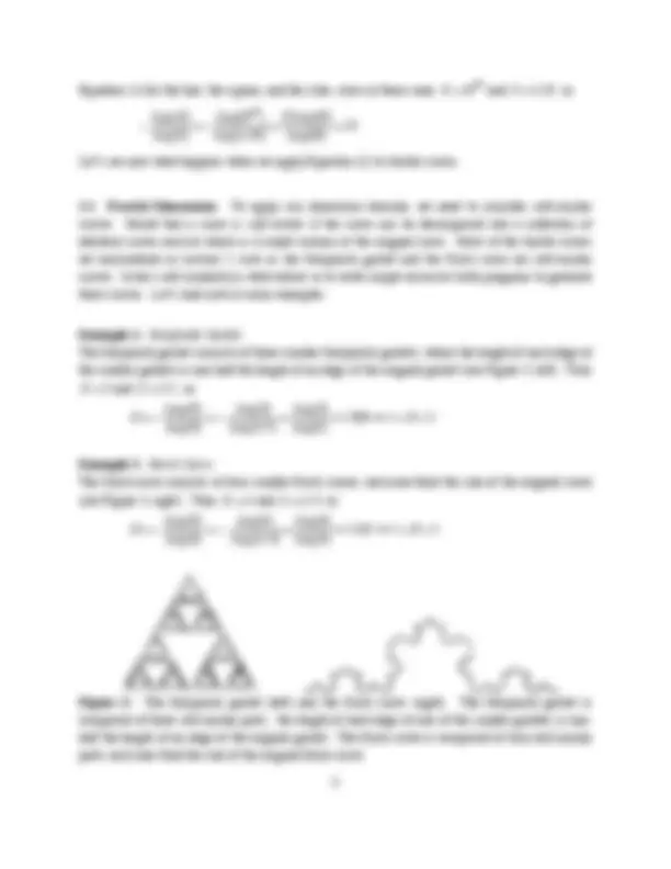Fractals: Self-Similar Curves with Fractional Dimensions | Study notes ...