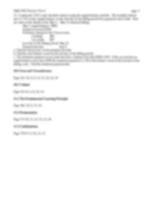 Practice Test 4 for Quantitative Skills and Reasoning | MATH 1001 ...