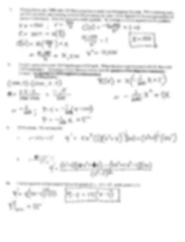 Solved Exam 2 for Survey of Calculus | MATH 160 | Exams Calculus | Docsity