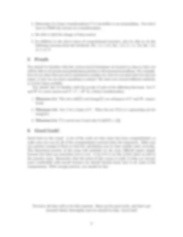 Linear Algebra Exam 2 Review for Math 333 - Fall 2007 | Exams Linear Algebra | Docsity