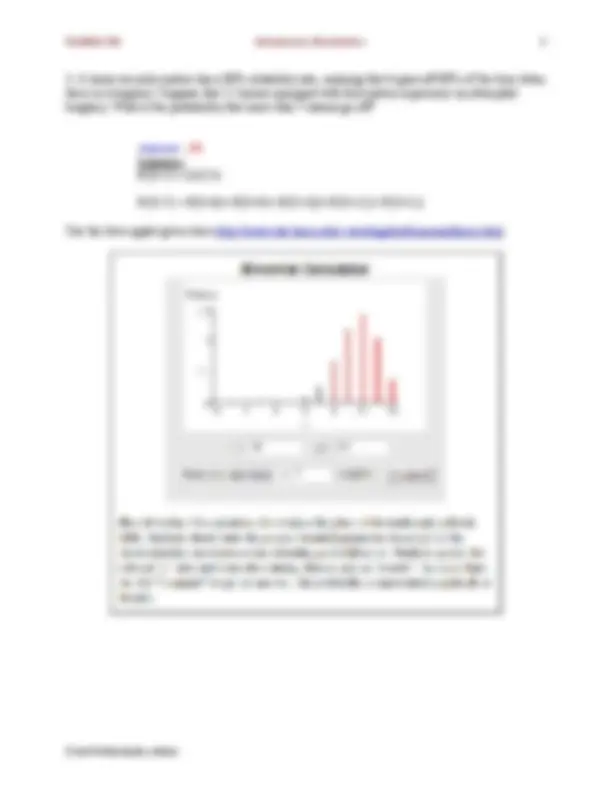 Solved Self Quiz - Bernoulli and Binomial | PUBHLTH 540 | Quizzes Biostatistics | Docsity