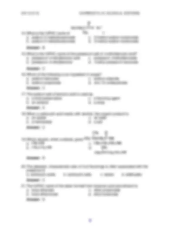 Carboxylic Acids and Esters - Exam Questions with Answers | CH 313N ...