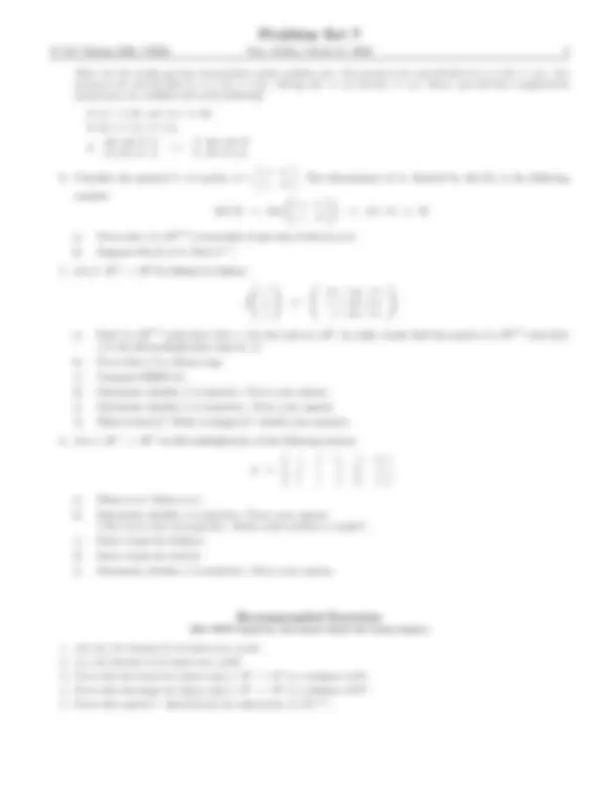 Problem Set 7 Solutions - Linear Algebra and Matrix Theory | M 341 | Assignments Linear Algebra ...