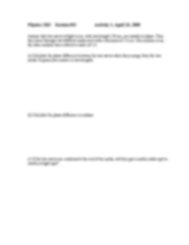 Quiz and Activity for Physics 2102: Refraction of Light | Quizzes ...