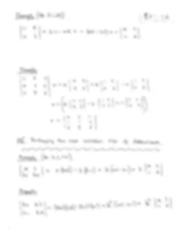Product of Diagonal Elements - Matrix Calculus - Handout | M 340L ...