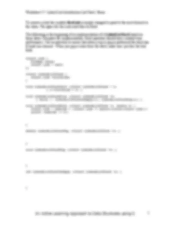 Worksheet 17: Linked List Introduction List Stack | CS 261 ...