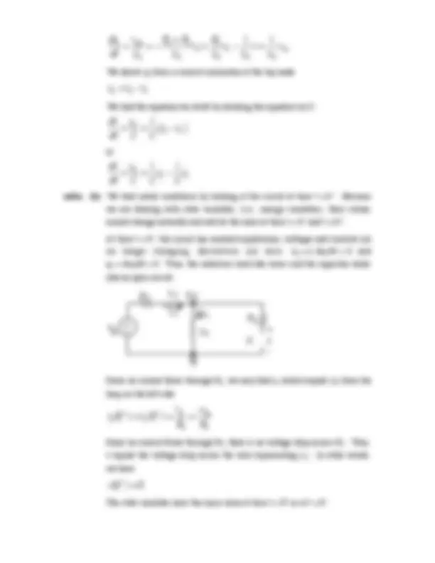 Solution to Unit 1 Practice Exam Problem 2: Circuit State Variables - Prof. N. E. Cotter | Exams ...