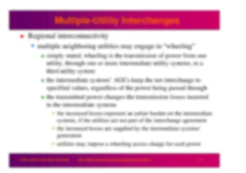 Interchange of Power and Energy in Power System Operation and Control ...