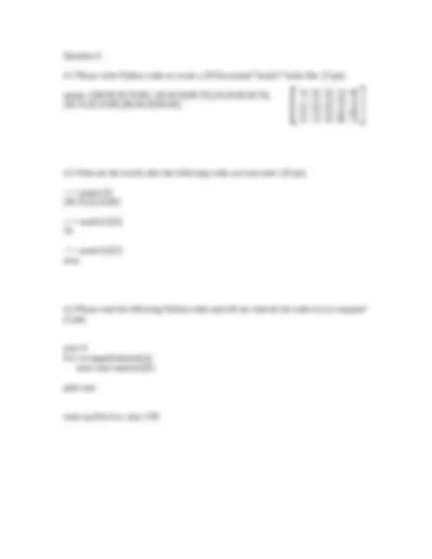 CSC 1310 Quiz 3: Program Output, Pyramid Printing, and File Reading | Quizzes Computer Science ...