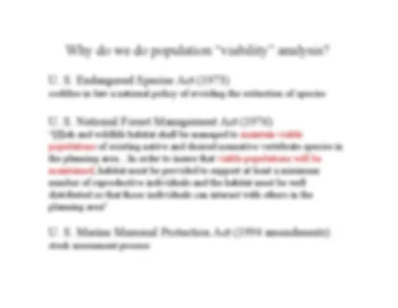 What is Population Viability Analysis? (PVA) | ECOL 406R | Study notes ...