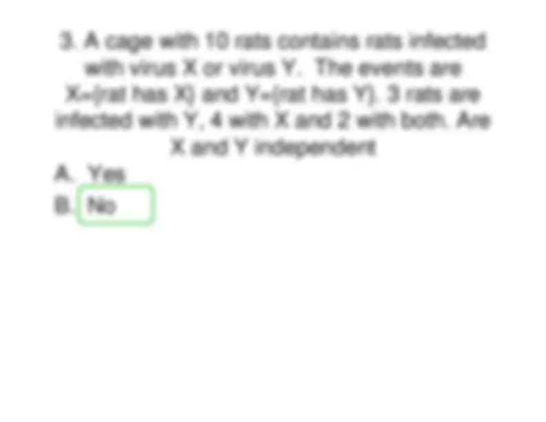 10 Questions with Answer Quiz 2 - Biostatistics | BIL 311 | Quizzes Biostatistics | Docsity