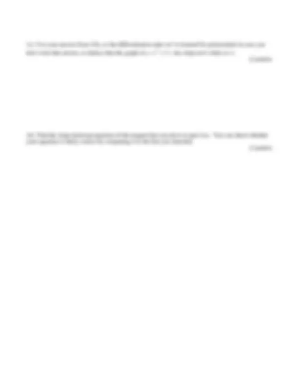 Math 1210-3 Quiz 1: Finding the Tangent Line to a Parabola | Quizzes Calculus | Docsity