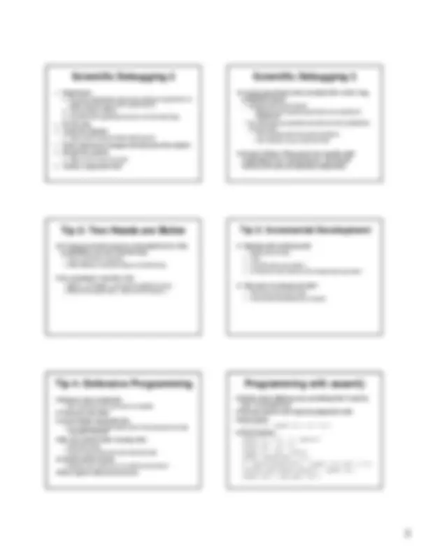 Debugging Strategies: Scientific Debugging, Incremental Development ...