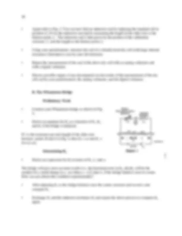 Null Comparator Instruments - Laboratory 5 | PHY 2049C | Lab Reports Physics | Docsity