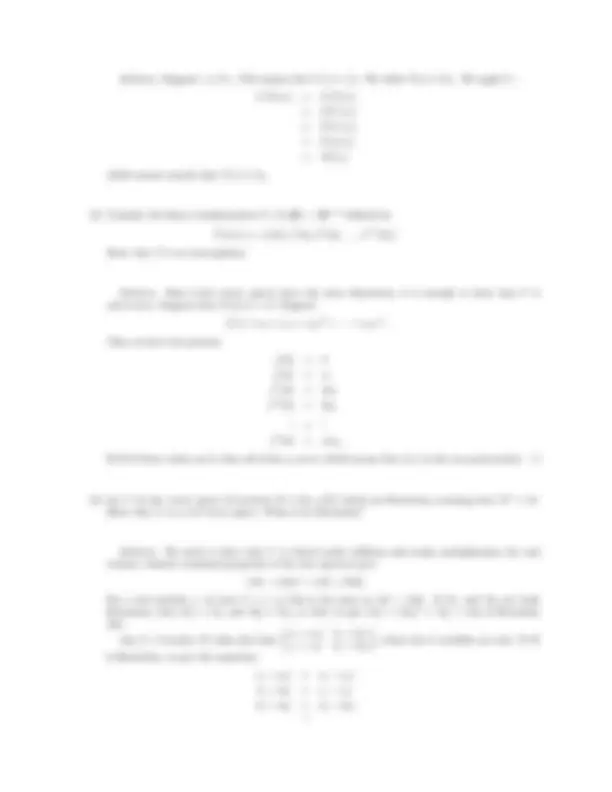 Sample Final Solution - Linear Algebra | MATH 115A | Exams Linear Algebra | Docsity