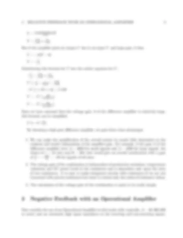 Negative Feedback: Amplification with Difference Amplifier and Operational Amplifier | Study ...