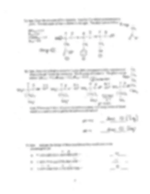 Test 1 Sample Questions with Solutions - Elementary Biochemistry | CHEM ...