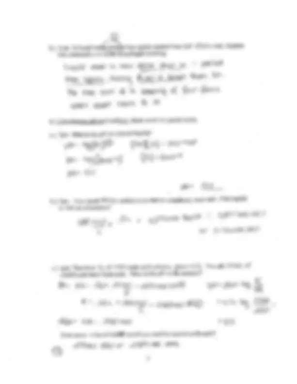 Test 1 Sample Questions with Solutions - Elementary Biochemistry | CHEM ...