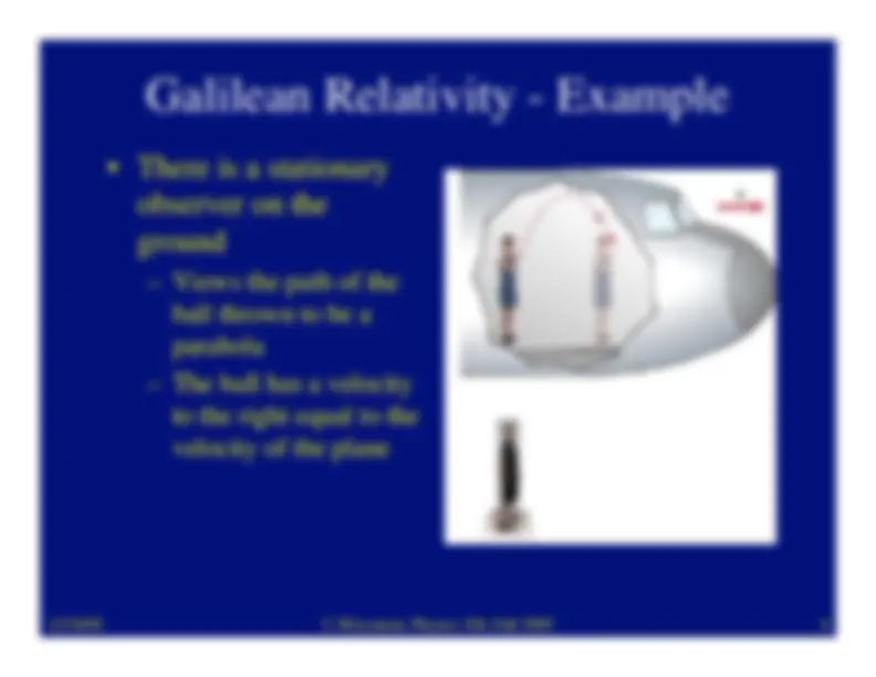 Galilean & Special Relativity: Frames, Velocities, & Michelson-Morley ...