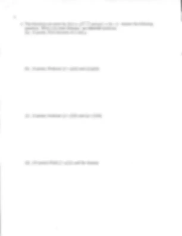 7 Problems for College Algebra - Past Test #1 | MATH 140 | Exams ...