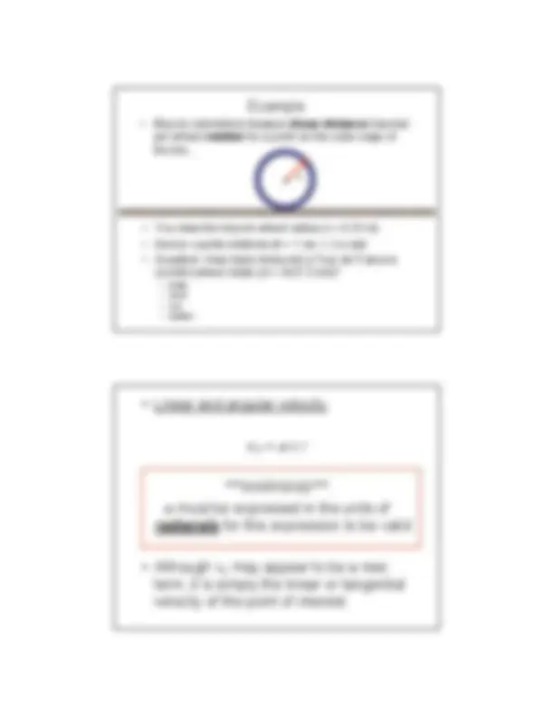 Relationships Between Linear and Angular Motion - Lecture Slides | KIN ...