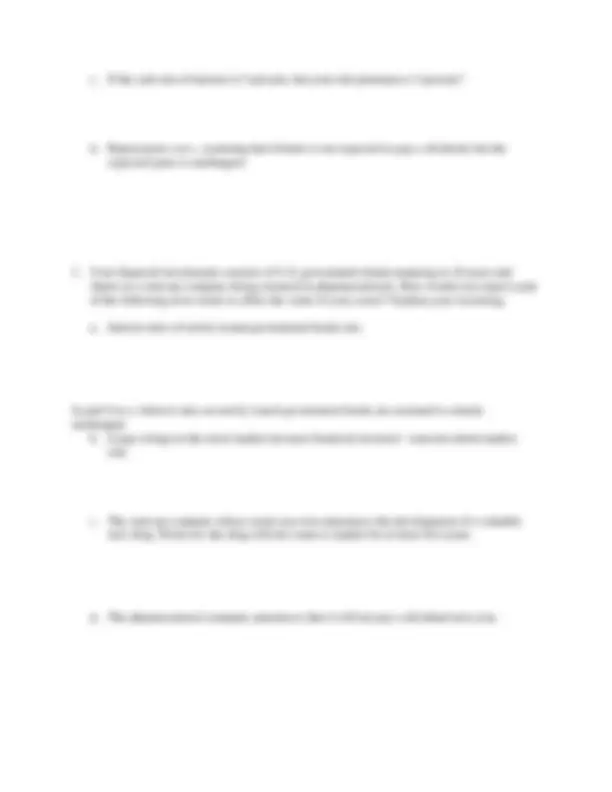 Bond and Stock Pricing Exercise - Prof. Cheng Wang | Assignments Economics | Docsity