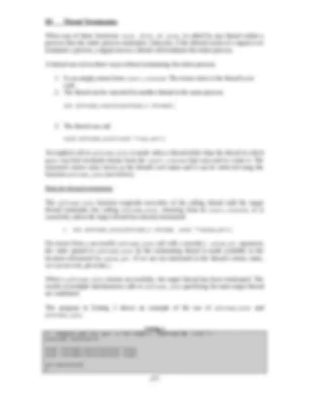 Threads in CS449: Introduction to Systems Software | Lab Reports Computer Science | Docsity