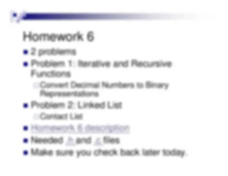 Homework 6, Linked List, Introduction to Preprocessor | CGS 3460 | Assignments Computer Science ...