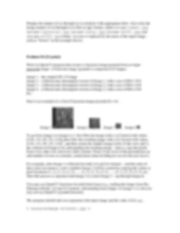 OpenCV Image Processing Assignments for CS/ECE 181B, Winter 2009 | Assignments Linguistics | Docsity