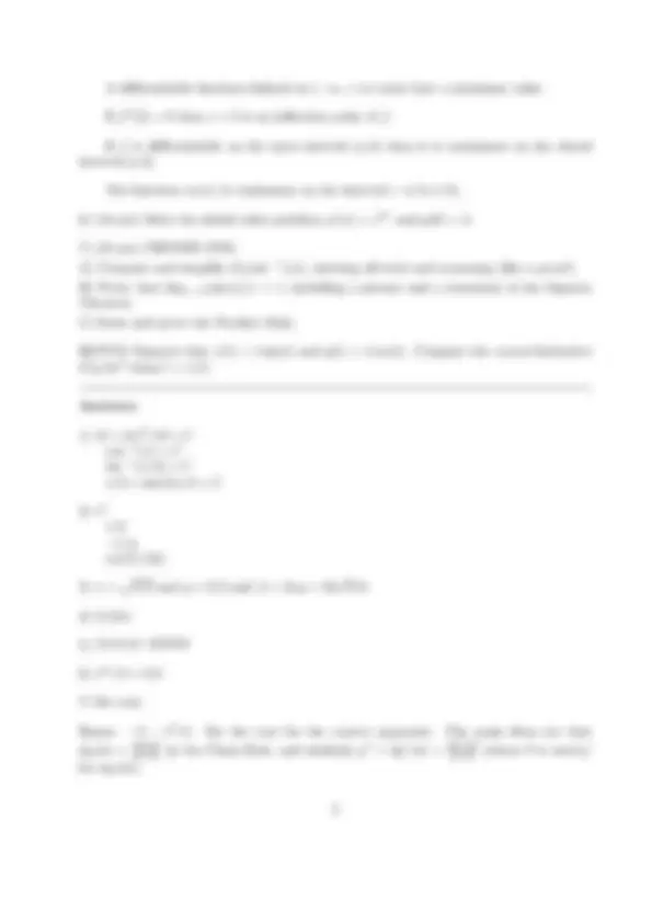 Solutions to Final Exam for Calculus I | MAC 2311 | Exams Calculus | Docsity