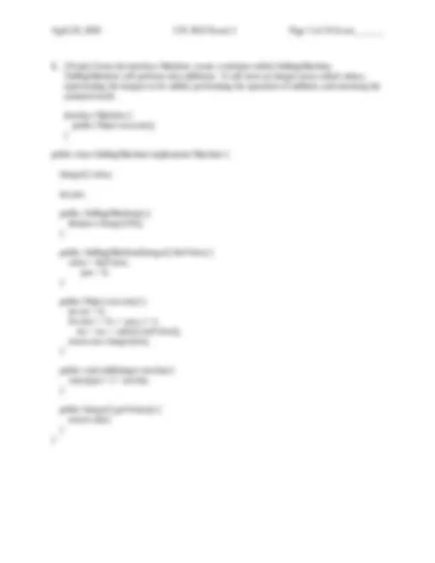 Exam 3 Questions | Computer Information Systems for Majors II | CIS 3023 | Exams Computer ...