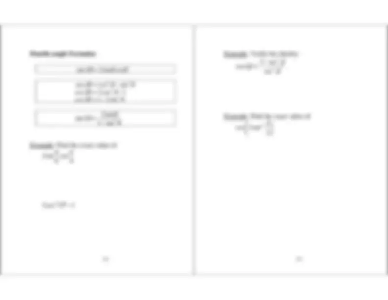 Trig Formulas & Examples: Sum/Difference, Double/Half-angle, Solve ...