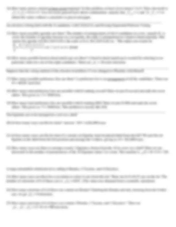 Practice Exam 1 Review - Social Choice Mathematics | MGF 1107 | Exams ...