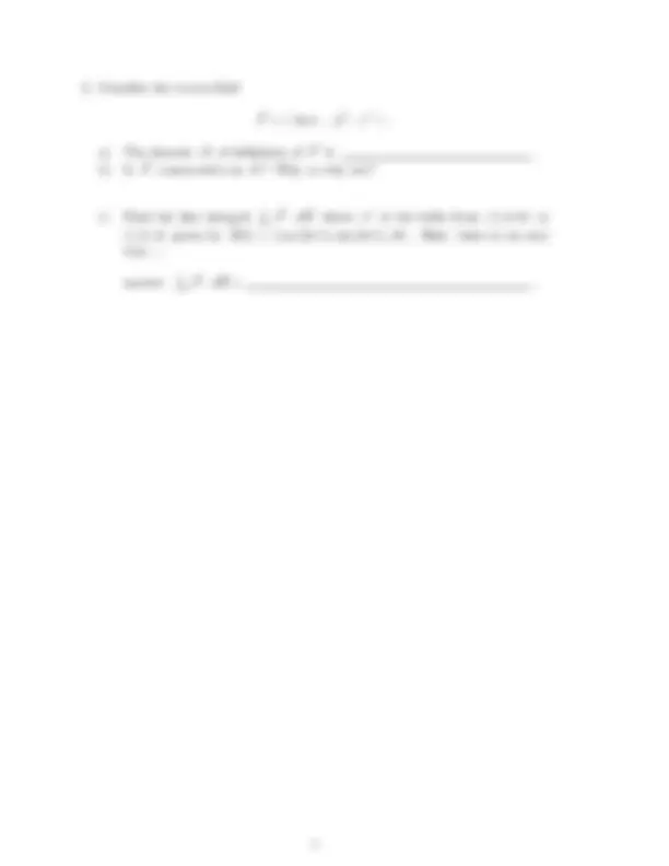 MATH 550 Exam 2, Spring 1995: Vector Calculus Problems | Exams Vector Analysis | Docsity