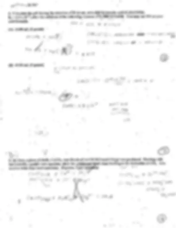 Chemistry Problems: Calculating Equilibria and Solubility | Quizzes ...