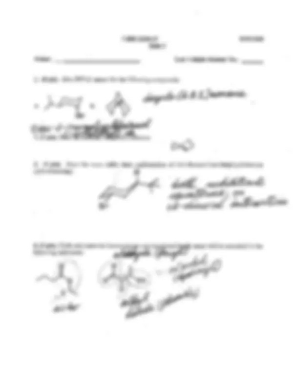 Quiz 2 Answers Key - Organic Chemistry I | CHM 2210 | Quizzes Organic ...