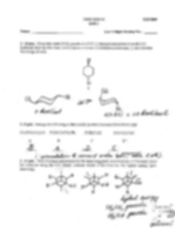 Quiz 2 Answers Key - Organic Chemistry I | CHM 2210 | Quizzes Organic ...