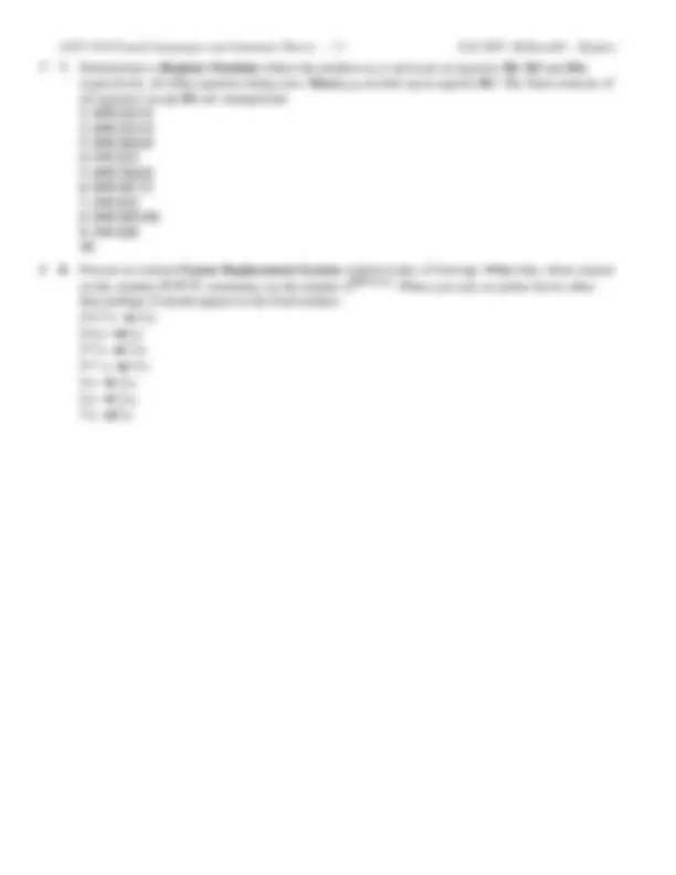 Midterm 1 Solved Questions - Formal Language and Automata Theory | COT 5310 | Exams Computer ...