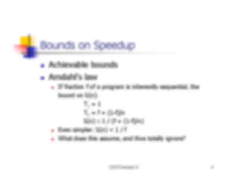 Material on Naive Model From - Speedup Versus Efficiency in Parallel Systems | CS 575 | Study ...