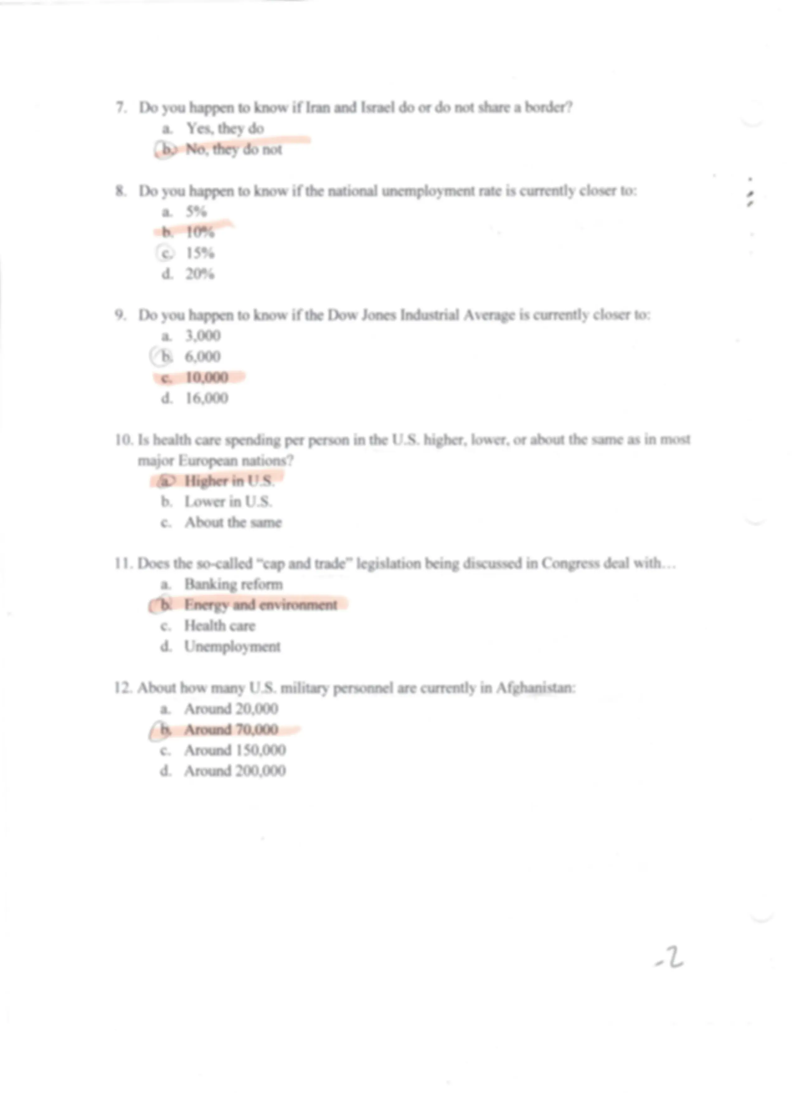 Political News Knowledge IQ Quiz - American Government | POLS 1101 ...