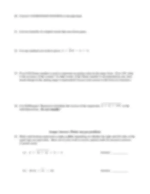 Computer Organization Exam: CSCI 2150, East Tennessee State University | Exams Computer ...