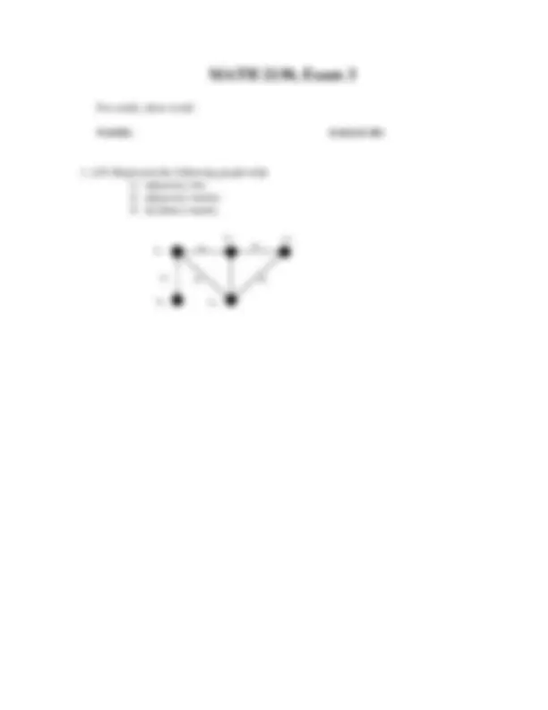MATH 2130 Exam: Logic, Sets, Functions, and Graph Theory - Prof. Hua Wang | Exams Discrete ...
