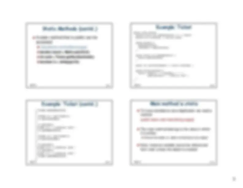 The Math Class and Dynamic vs. Static - Lecture Slides | ESE 112 ...