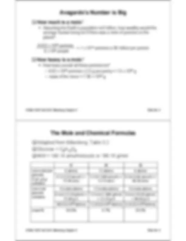 Lecture Notes 3 - Stoichiometry, General Chemistry | CHEM 1035 | Study ...