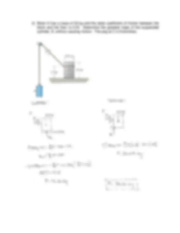 Exam 3 Questions with Solution - Statics | ENSC 2113 | Exams Statics | Docsity